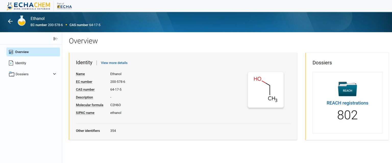 ECHAは新たなデータベースECHA CHEMを発表 | 化学物質管理の話
